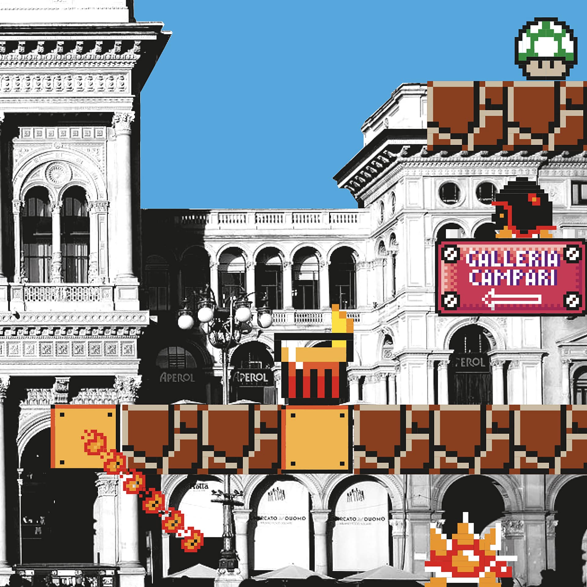 Super Mario in Italia - S I G N S O F A L E art